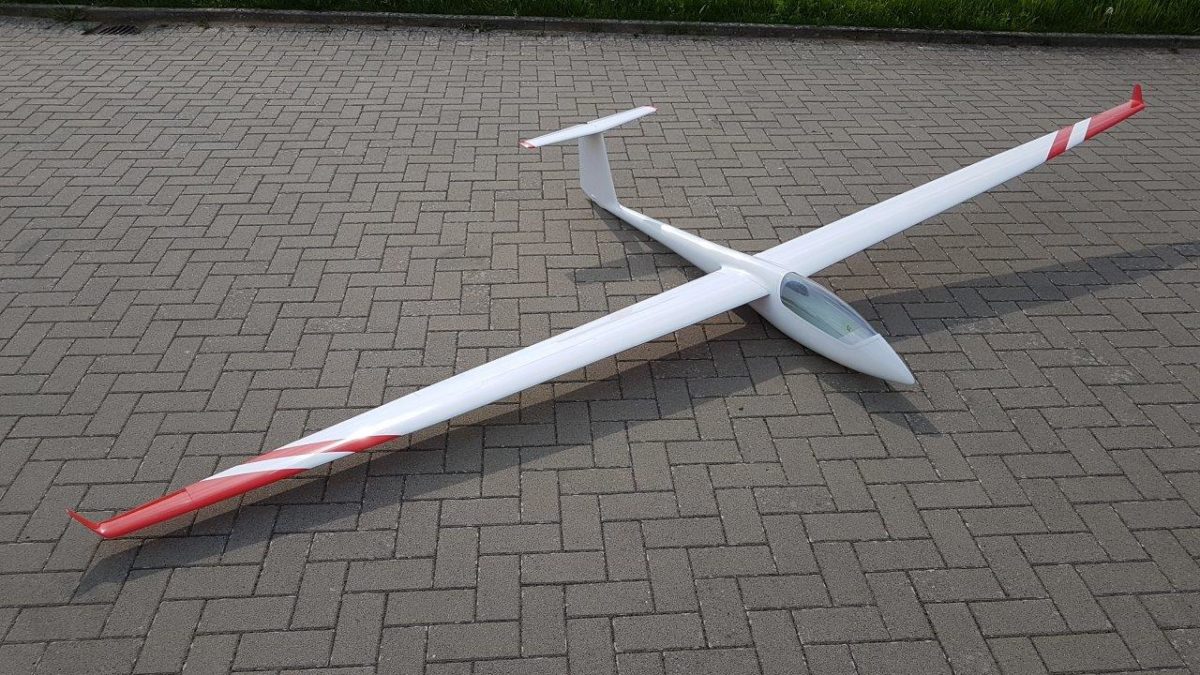 ASW20 4,20m D-Box Biaxial Carbon – mit langen Winglets weiß/rot | CNC ...