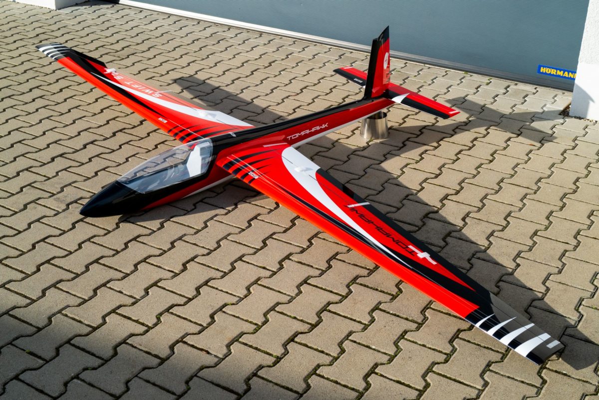 Swift V2 3,3m mit 90mm Impeller – rot/anthrazit | CNC Luftsporttechnik ...