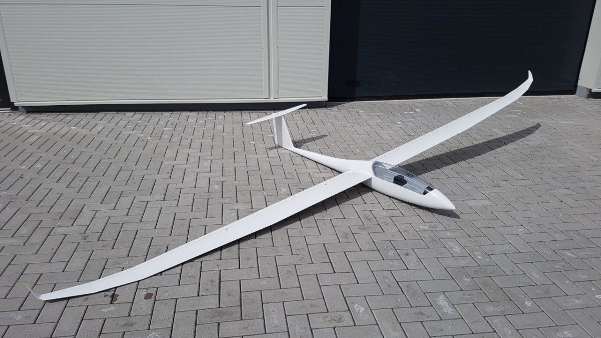 DUO DISCUS carbon 4,44 m (4,62m), weiß/graue Unterseite | CNC ...