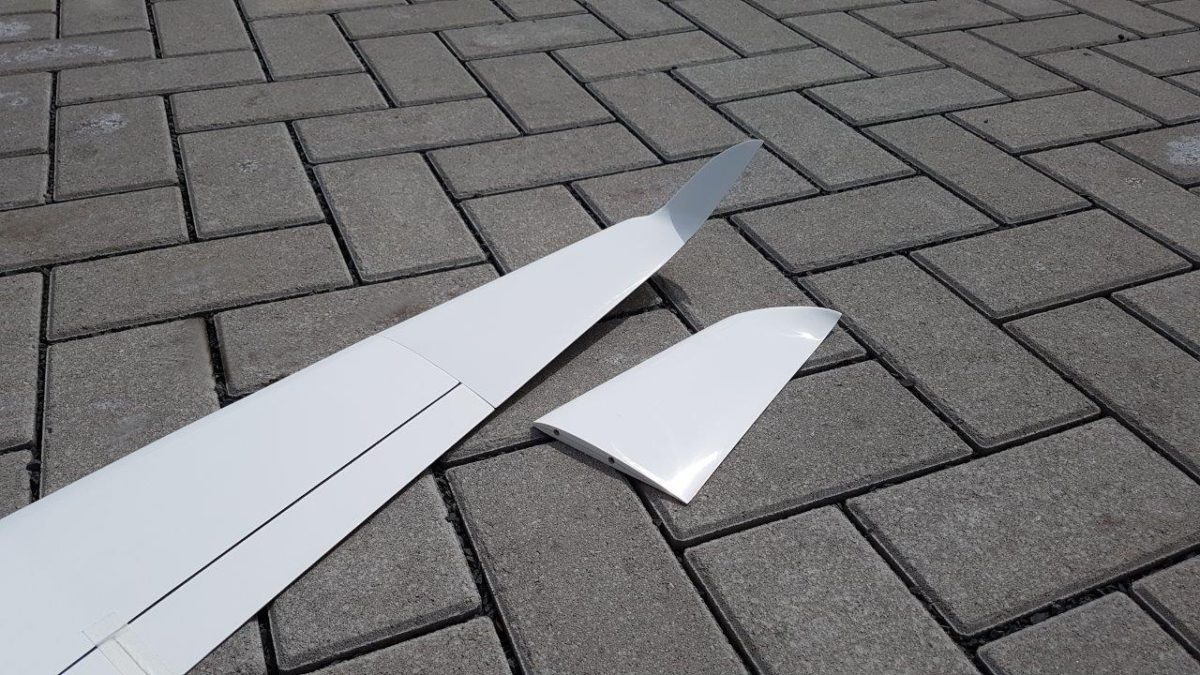 DUO DISCUS carbon 4,44 m (4,62m), weiß/grau mit 90er Klappimpeller ...