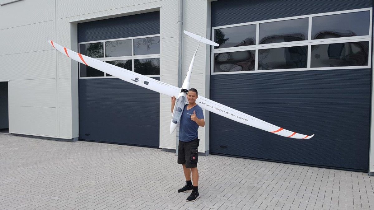 DUO DISCUS carbon 4,44 m (4,62m), weiß/grau mit 90er Klappimpeller ...